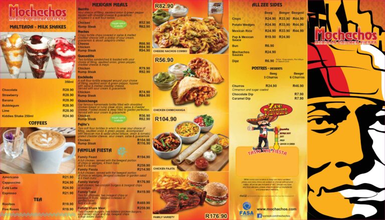 Mochachos Menu Prices & Specials