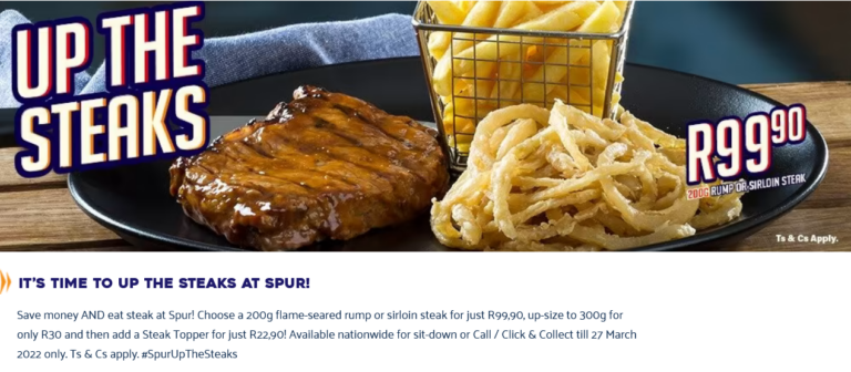 Spur Specials & Deals South Africa