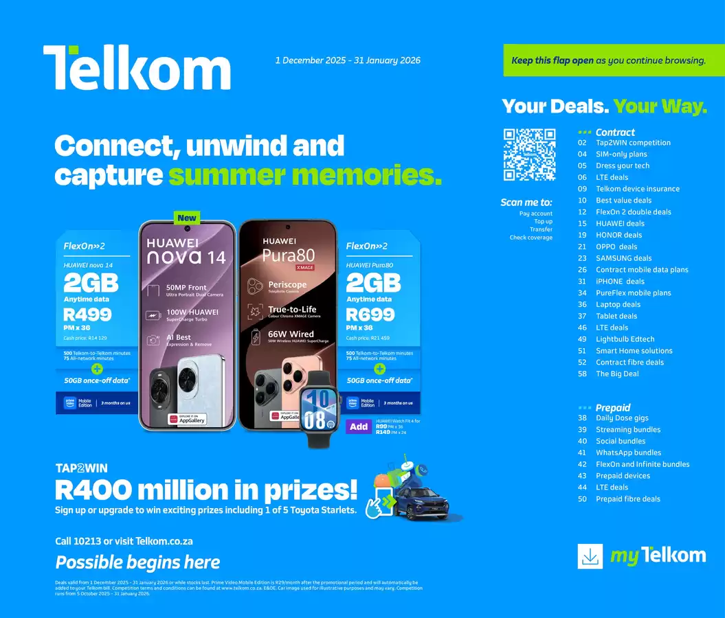 Telkom Deals 1 December, 2025 - 31 January, 2026