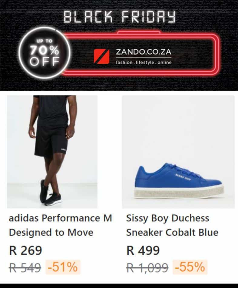 Zando Black Friday 2022 Specials & Deals