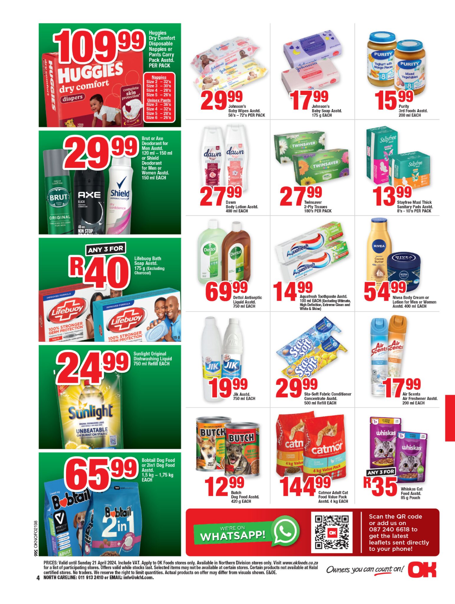 OK Foods Specials 10 April - 21 April, 2024. Special Deals