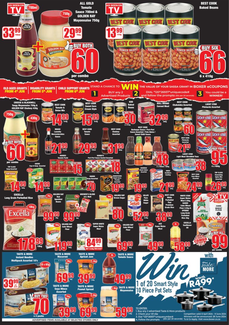 Boxer Special Gauteng 23 May - 9 June 2024