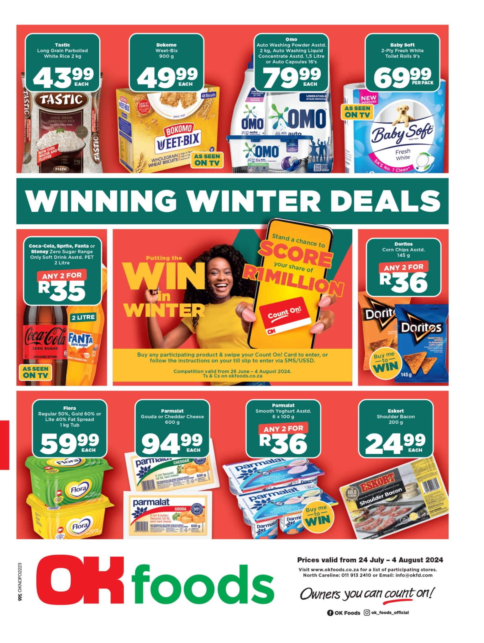 OK Foods Specials 24 July - 4 August 2024. Special Deals