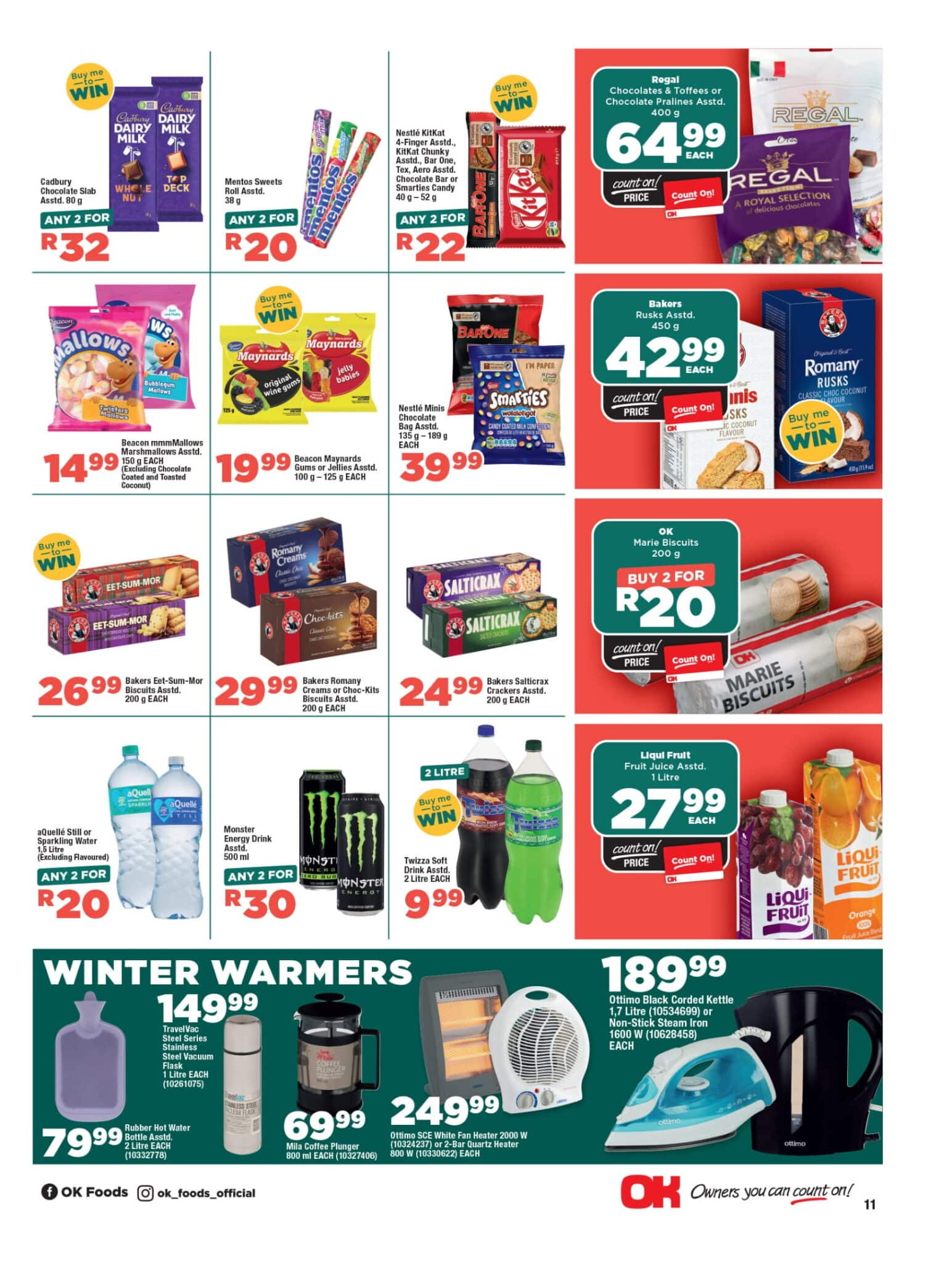 OK Foods Specials 24 July - 4 August 2024. Special Deals