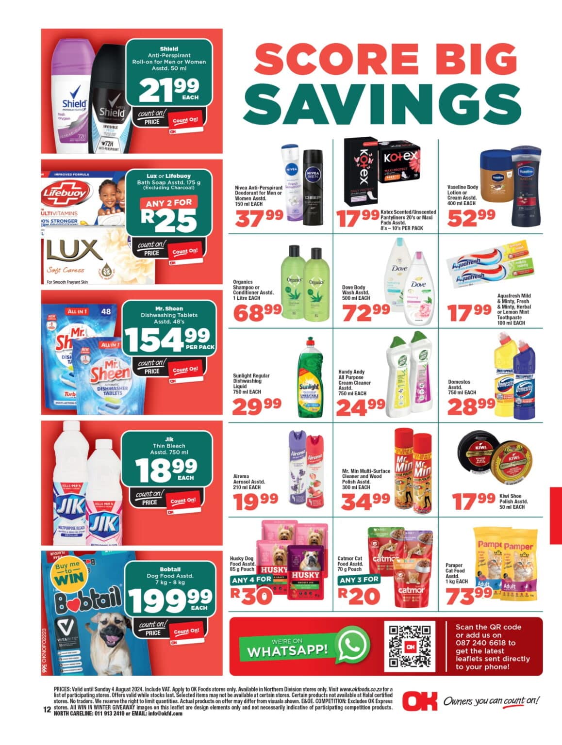 OK Foods Specials 24 July - 4 August 2024. Special Deals