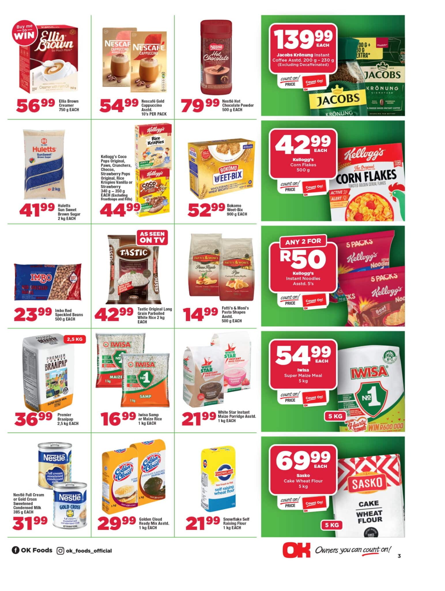 OK Foods Specials 21 August - 8 September 2024. Special Deals