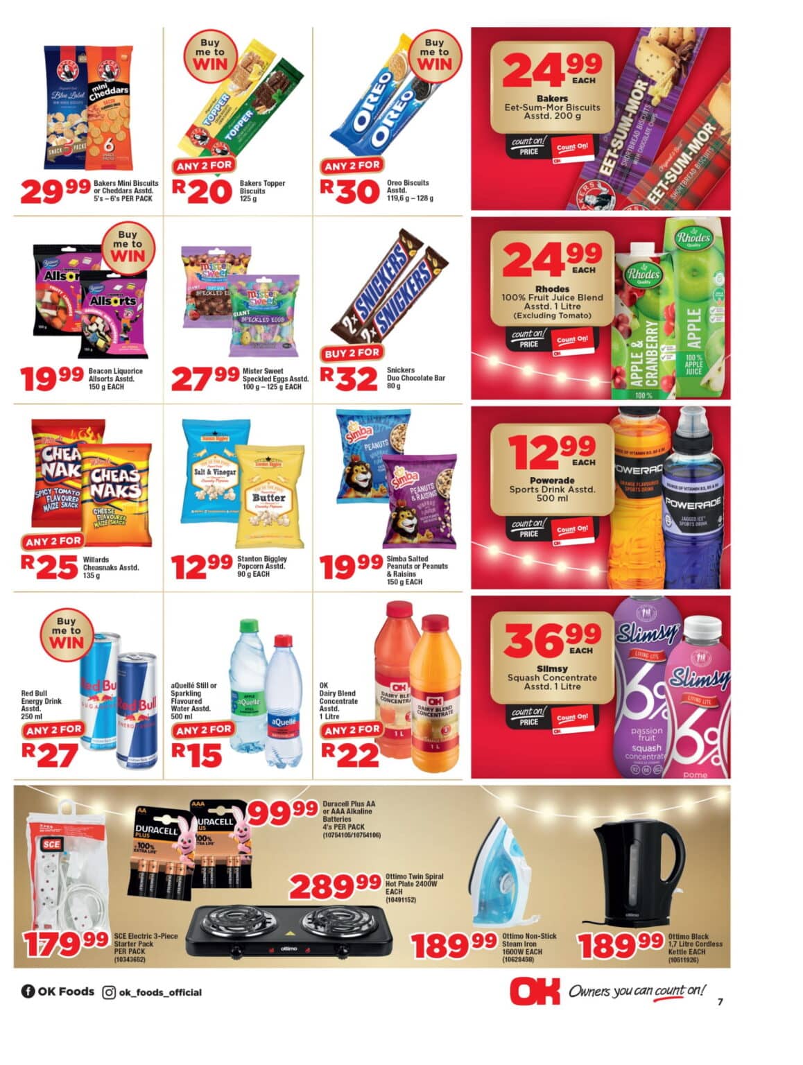 OK Foods Specials 23 October - 3 November 2024. Special Deals