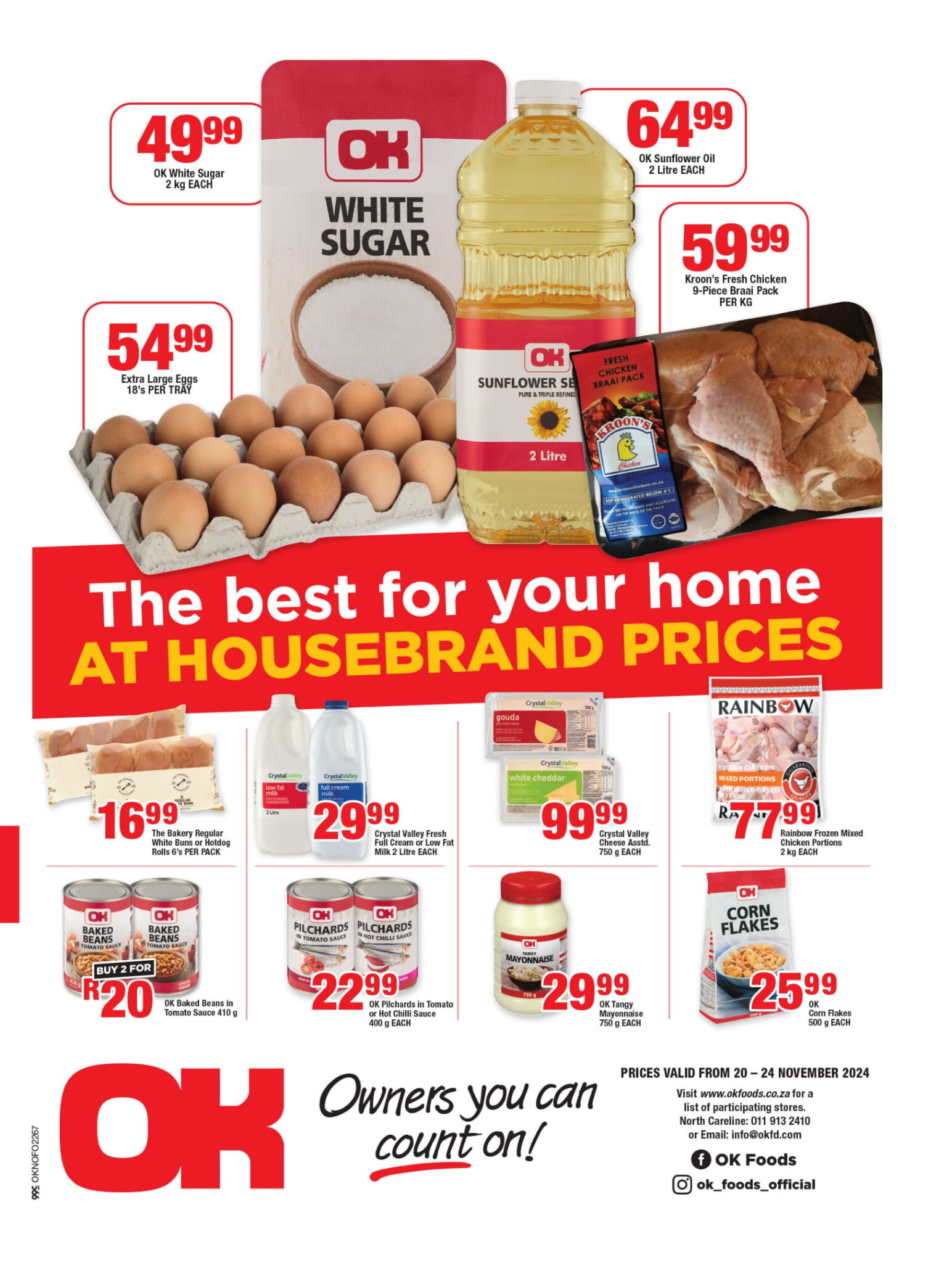 OK Foods Specials 20 November - 24 November 2024. Special Deals