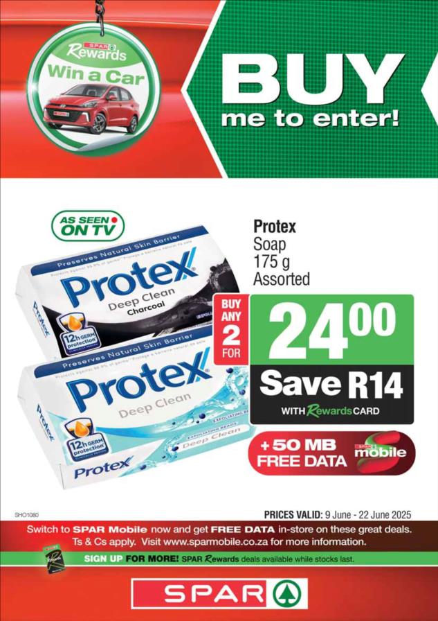Spar Specials 9 June - 22 June, 2025. National Specials