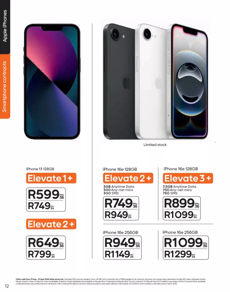 Cell C Specials 1 August - 15 September, 2025