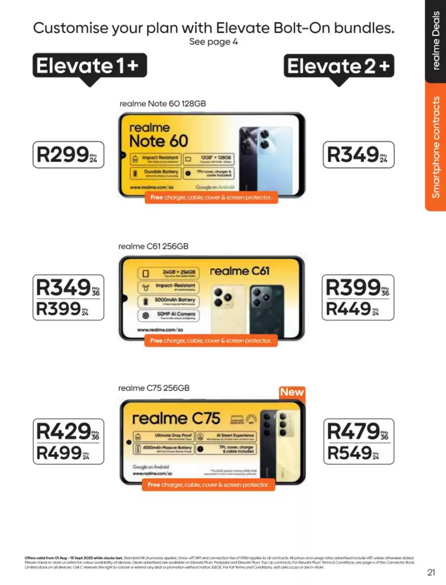 Cell C Specials 1 August - 15 September, 2025