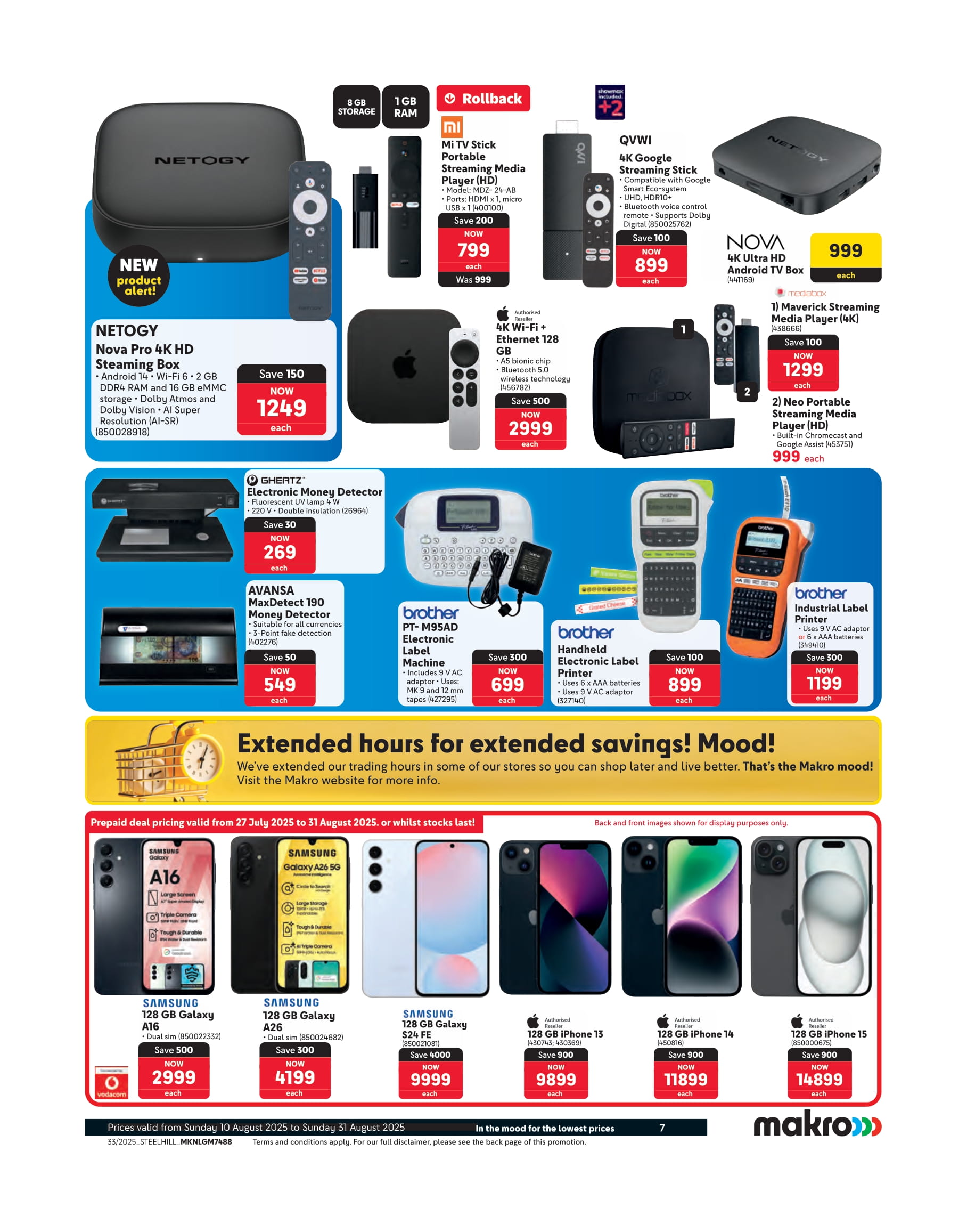 Makro Specials 10 August - 31 August, 2025