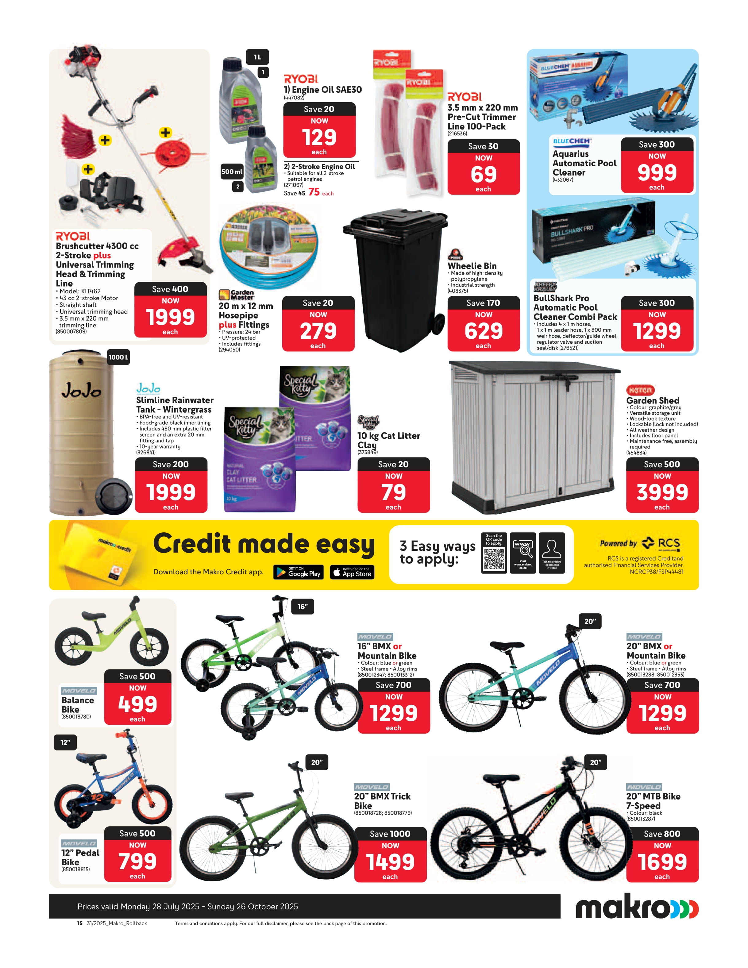 Makro Specials 28 July - 26 October, 2025. Food