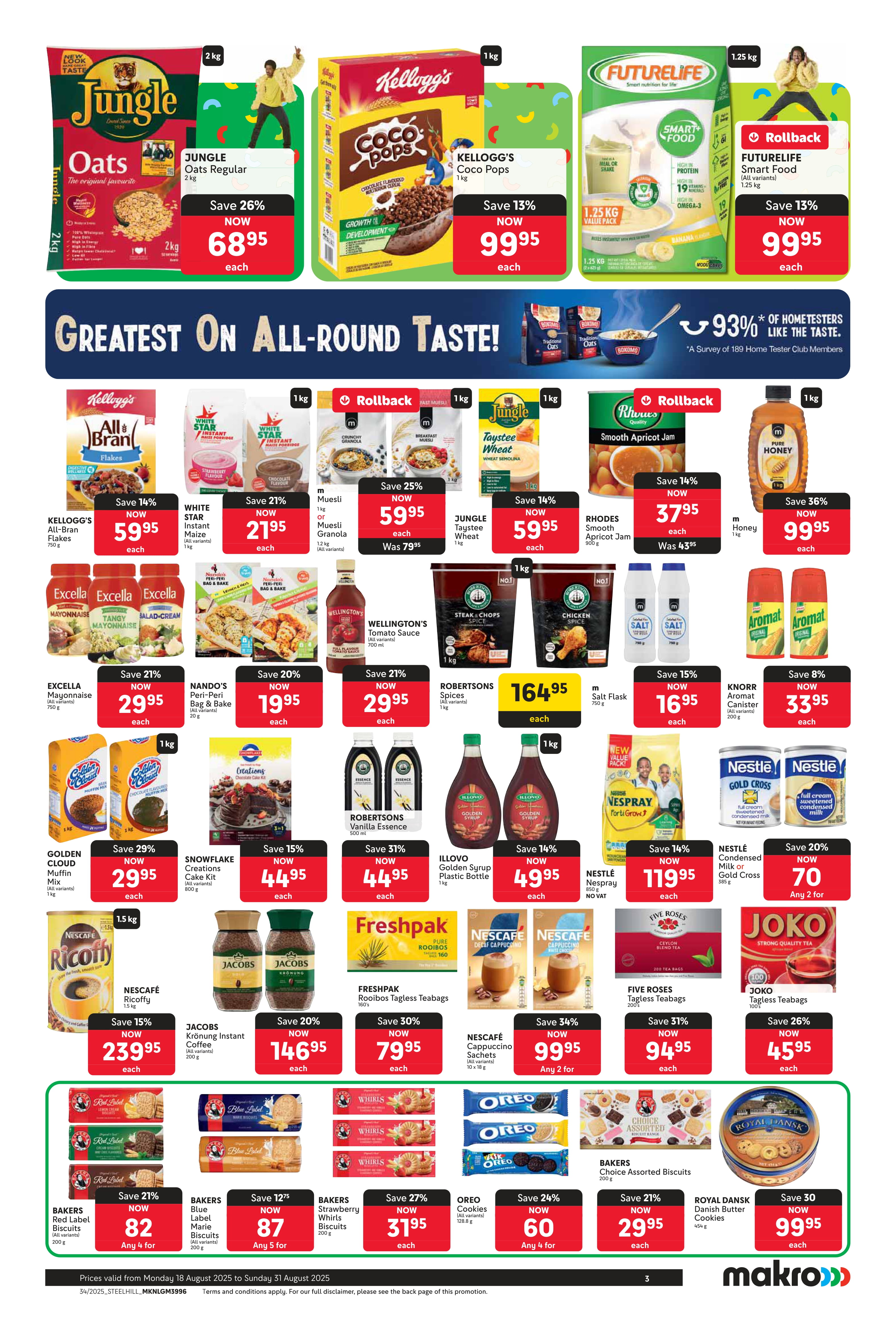 Makro Catalogue 18 August - 31 August, 2025. Food