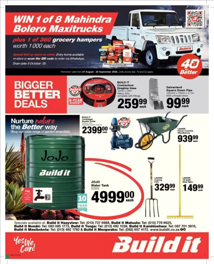 Build It Catalogue 21 August - 22 September, 2025