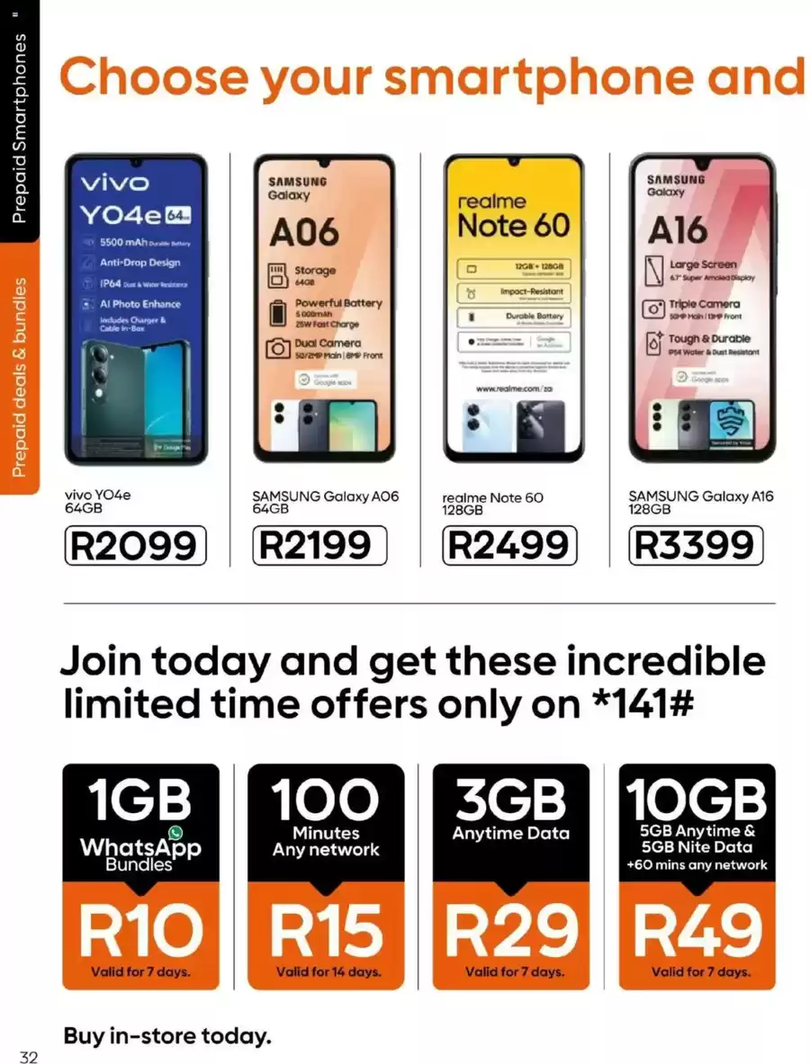 Cell C Specials 16 September - 31 October, 2025