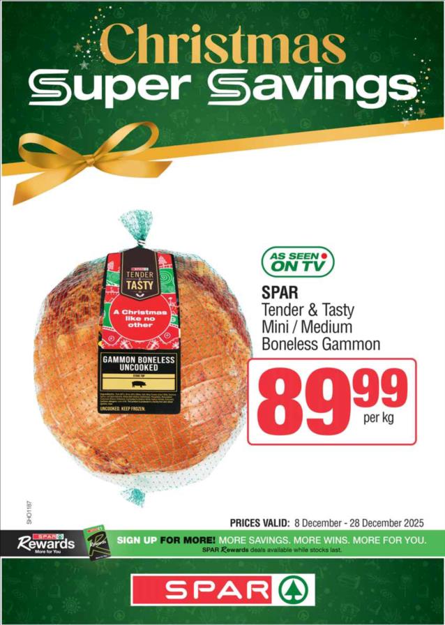 Spar Specials (National) 8 December – 28 December, 2025