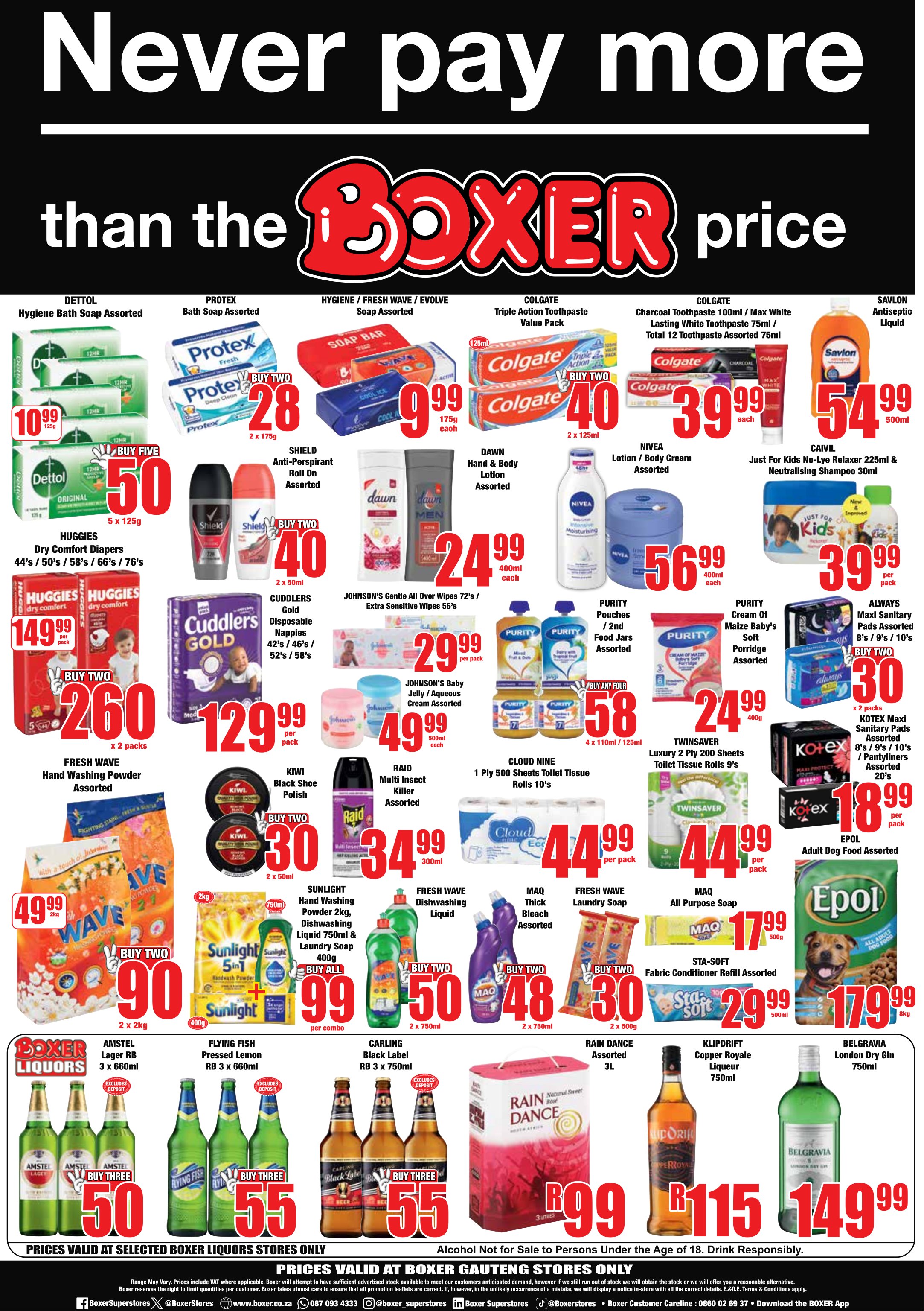 Boxer Gauteng Weekly Specials 9 February – 22 February, 2026