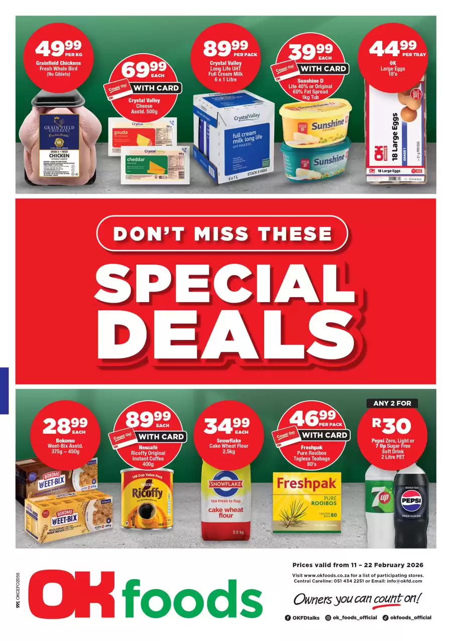 OK Foods Specials 11 February – 22 February, 2026