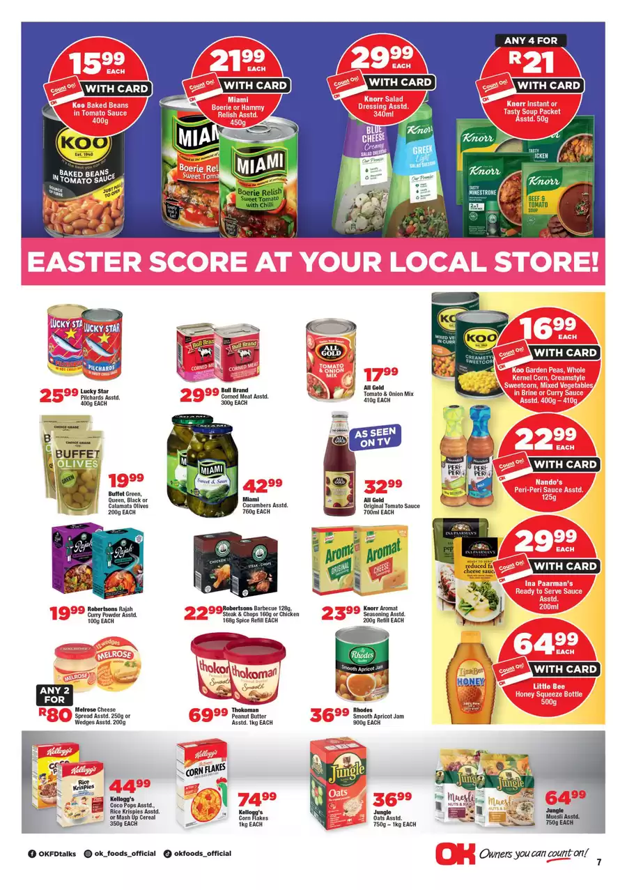 OK Foods Specials 25 March – 12 April, 2026