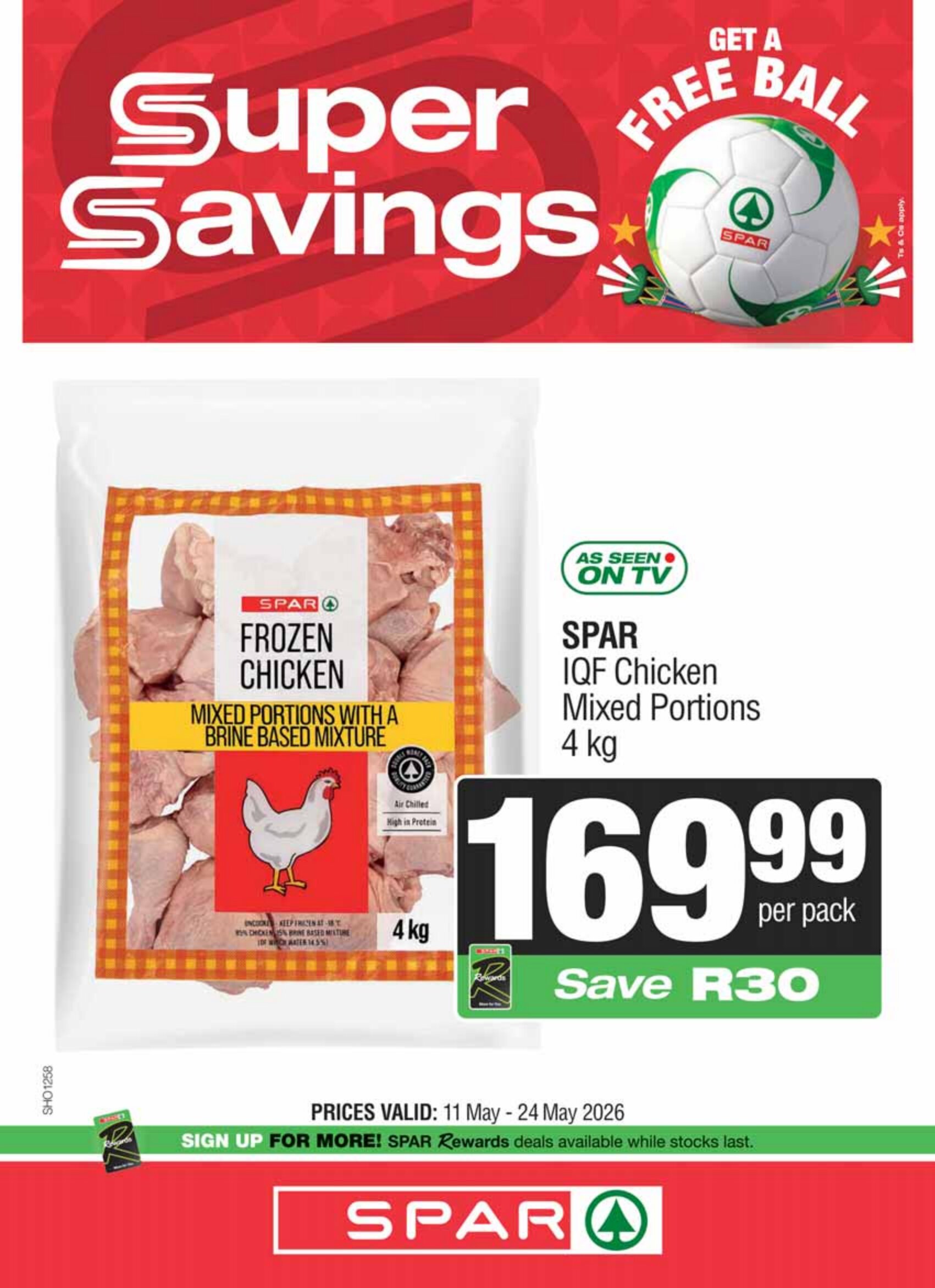 Spar Specials 11 May – 24 May, 2026. National Specials